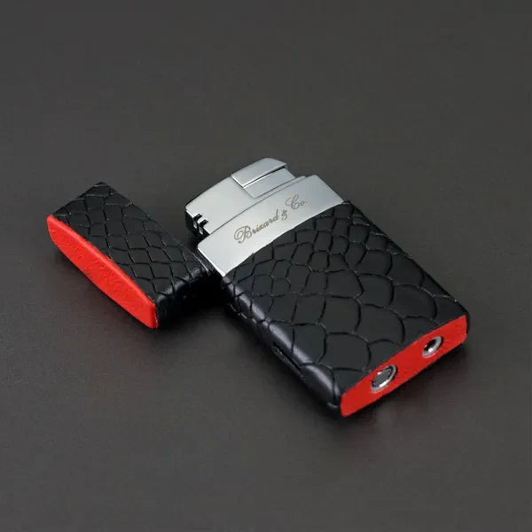 Brizard Venezia Lighter Python Black Red - VLPBR – Vasco Cigars